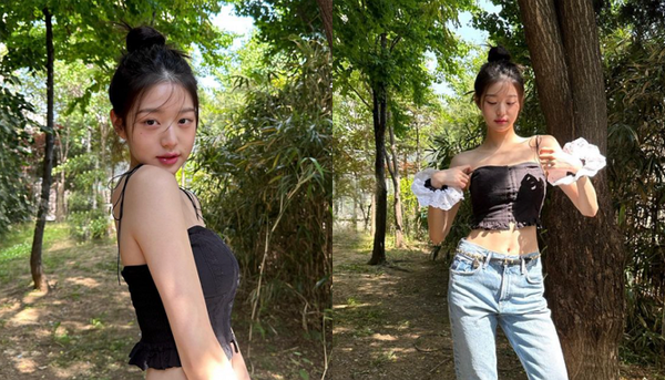 튜브탑 나시 한쪽 끈 내리고…섹시 레전드 갱신한 장원영